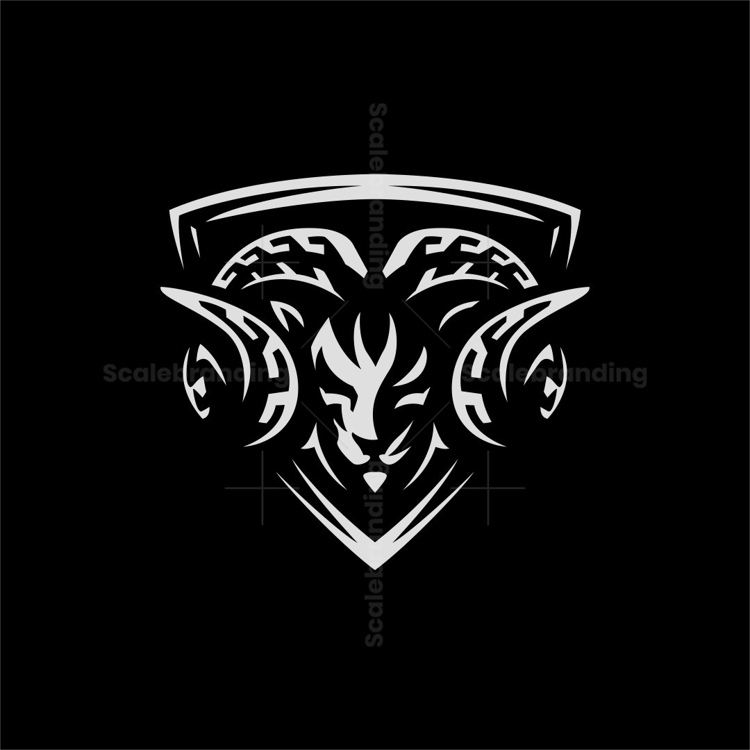 Ram Logo Strong Goat Shield Logo | Scalebranding