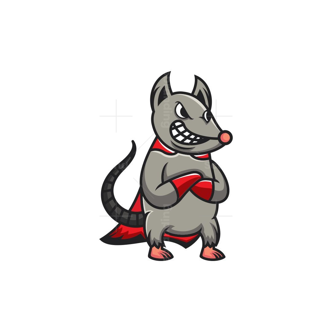 Rat Hero Mascot Logo | Scalebranding