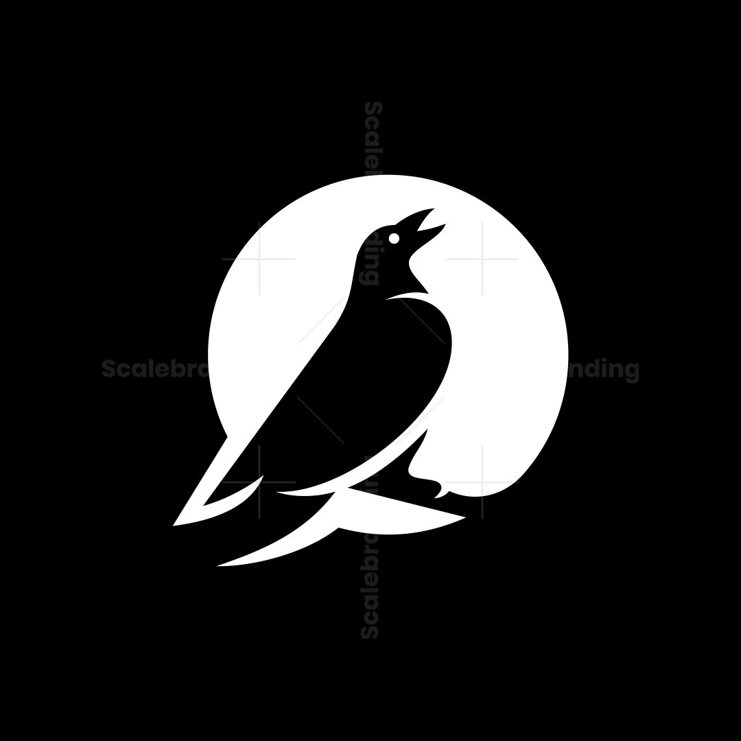 Raven And Moon Logo | Scalebranding