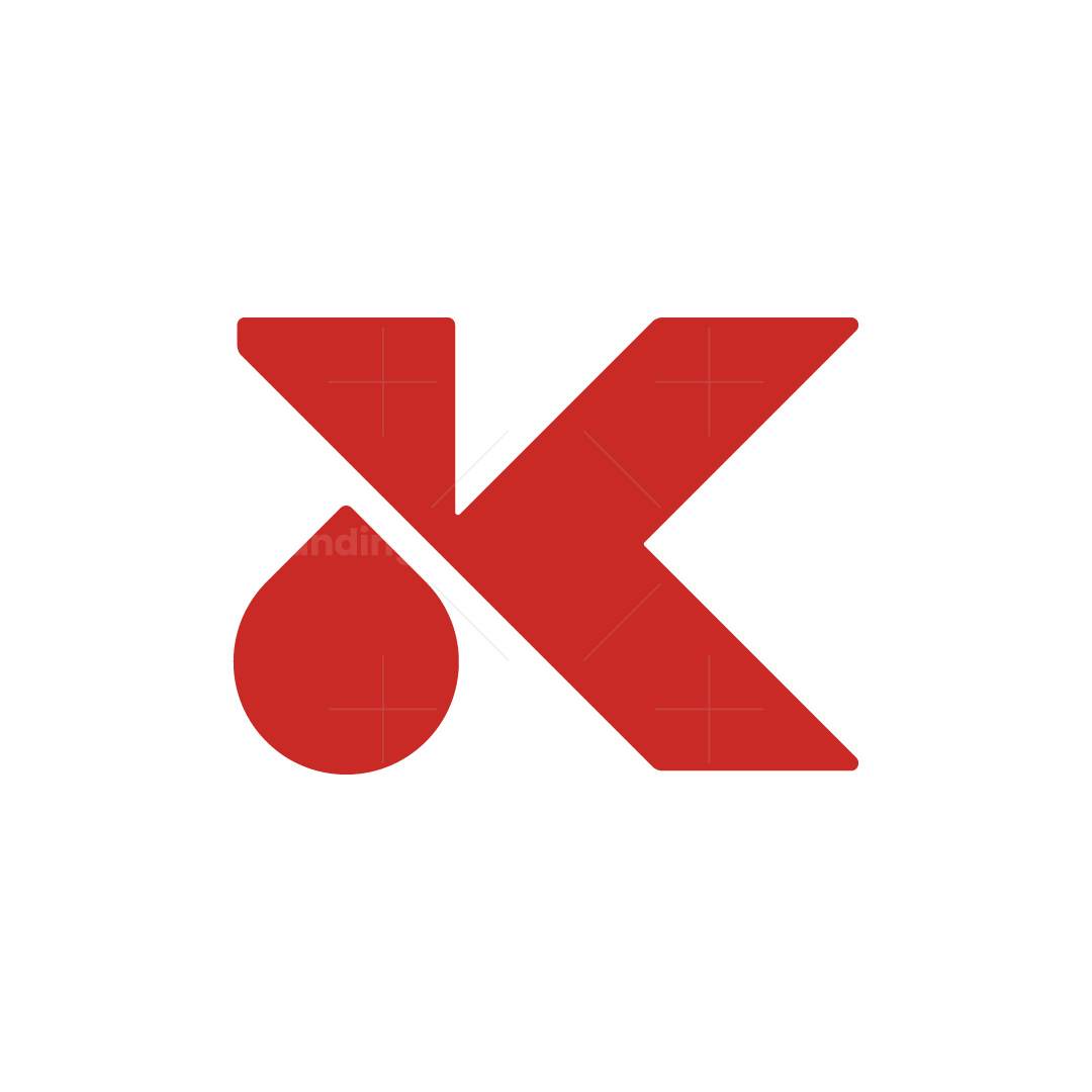 Letter K Drop Simple Logo | Scalebranding