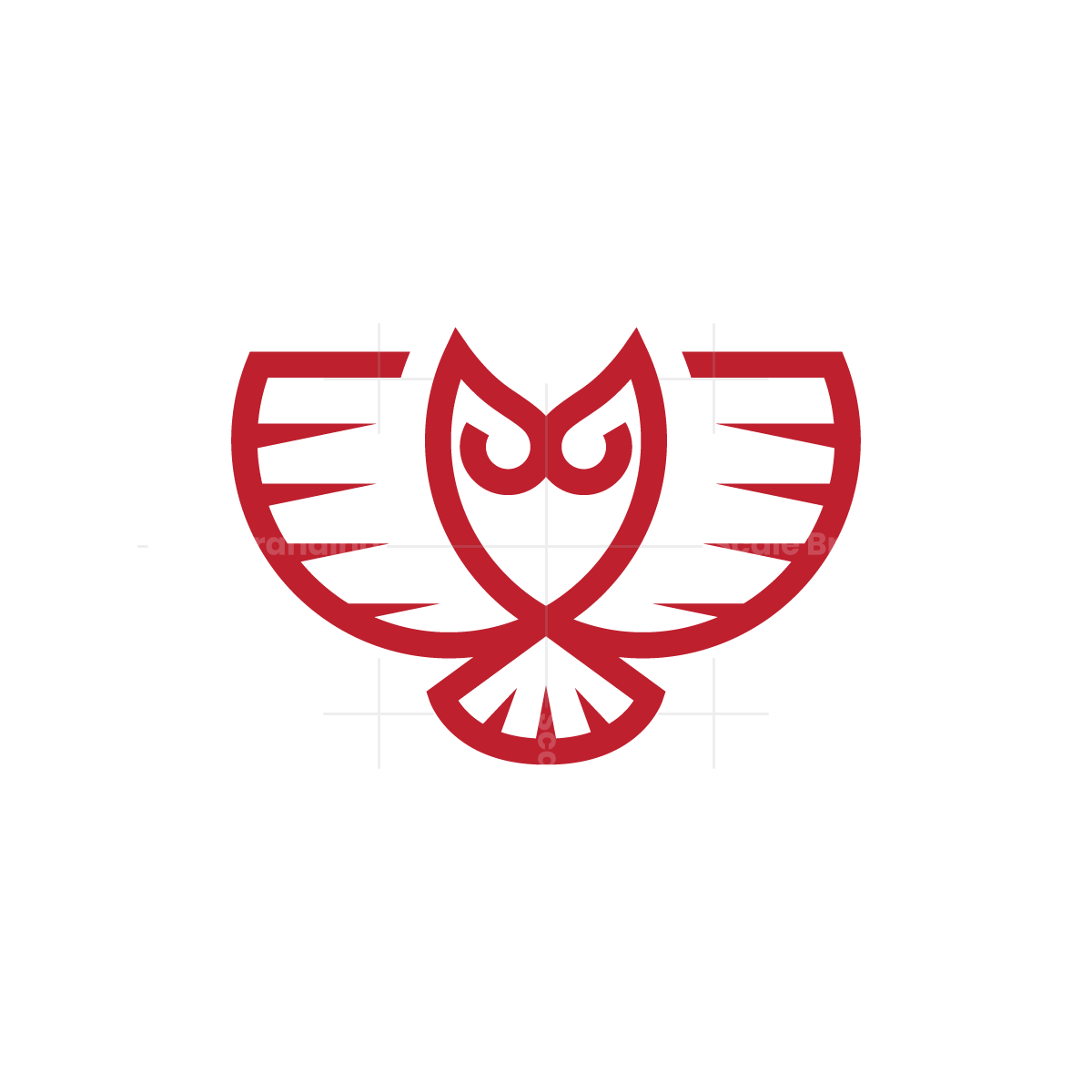 Red Owl Logo Flying Owl Logo | Scalebranding