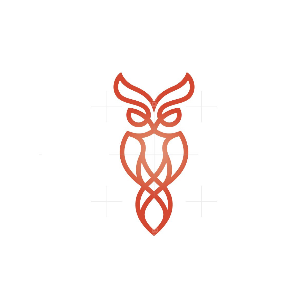 Red Owl Logo Owl Logo Design Lines Owl Logo | Scalebranding