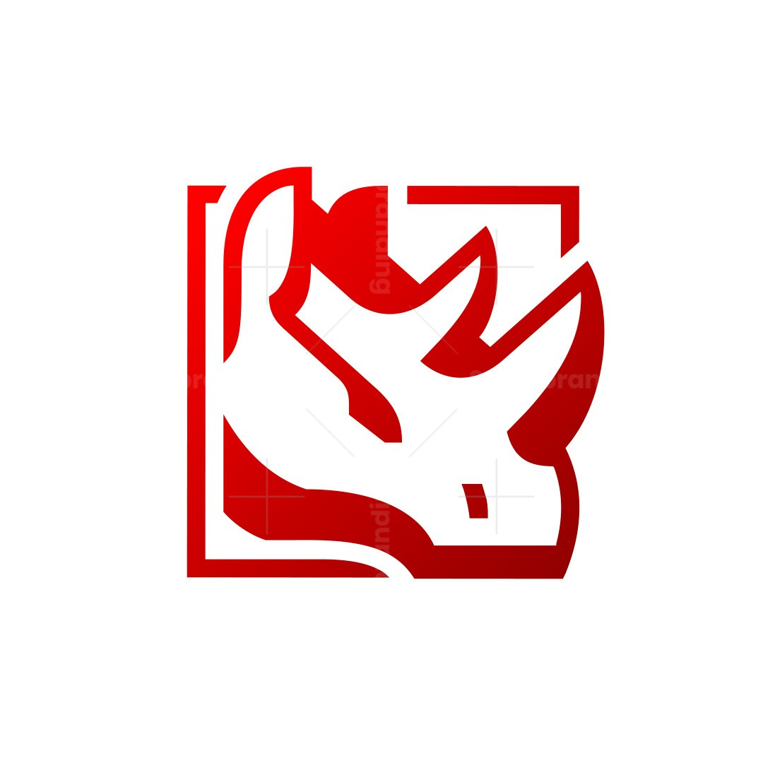 Red Rhino Square Logo | Scalebranding