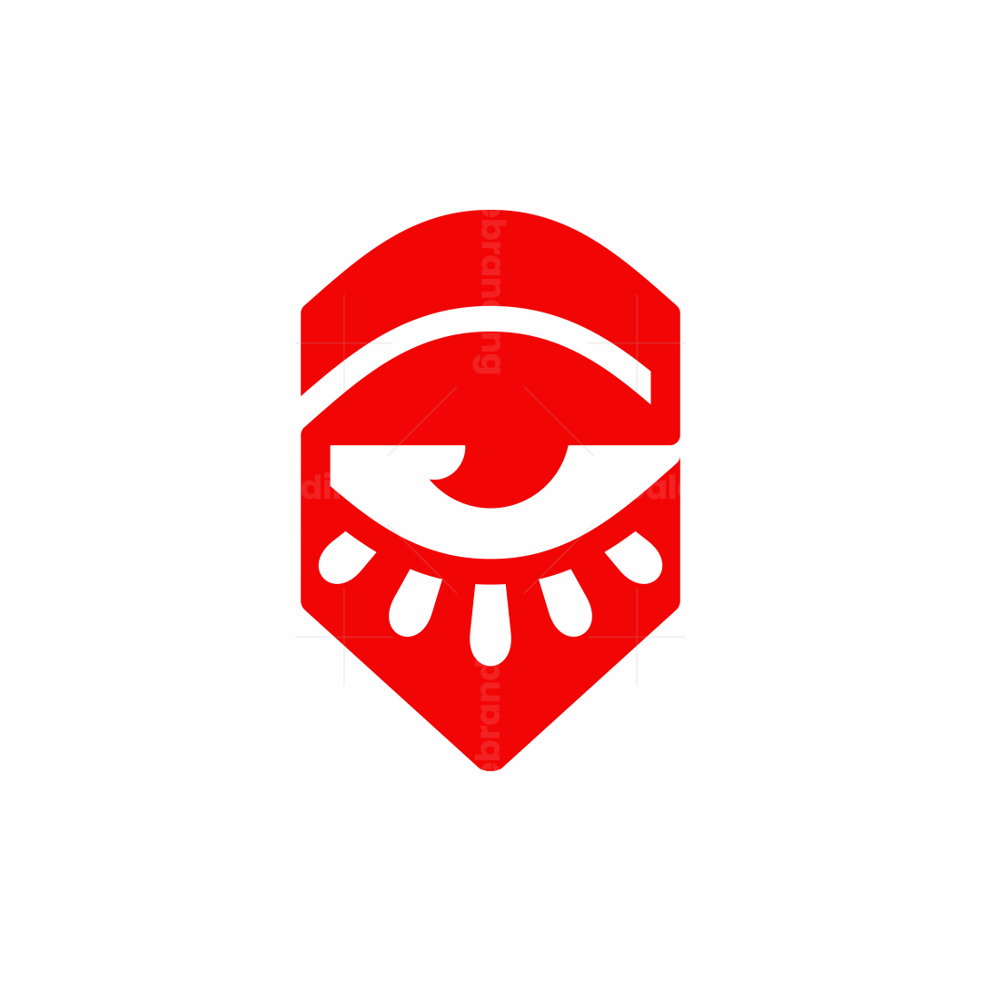 Shield Eye With Eyelashes Logo | Scalebranding