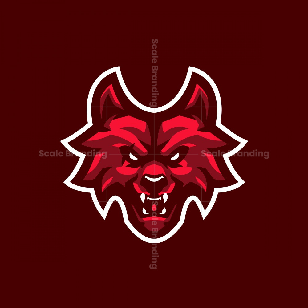 Red Wolf Mascot Logo | Scalebranding