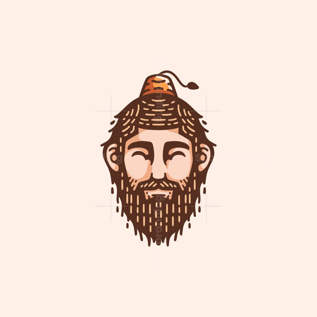 Retro Beard Man Logo | Scalebranding