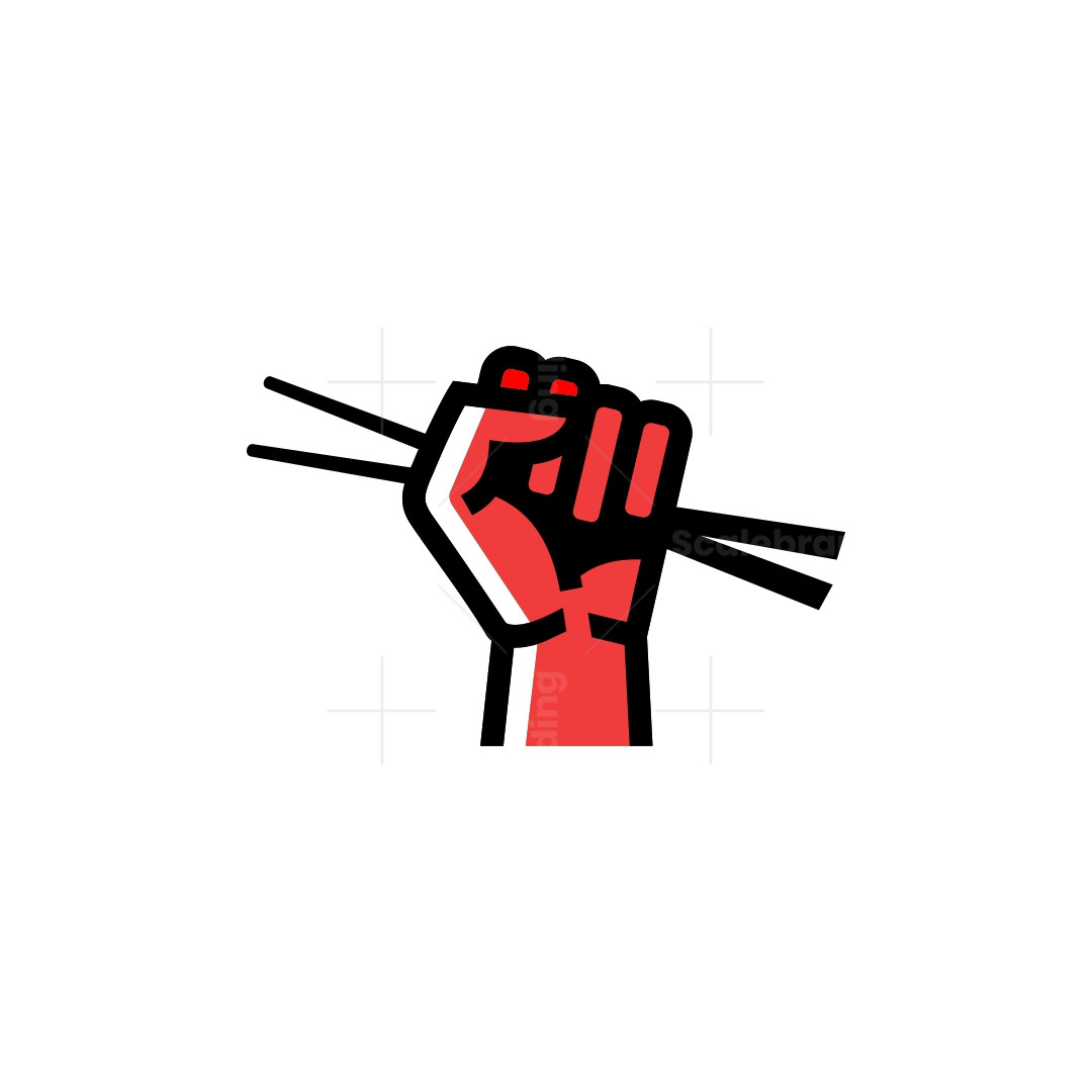 Revolution Fist Logo Premium Vector | Raised Fist Icon Symbol Of