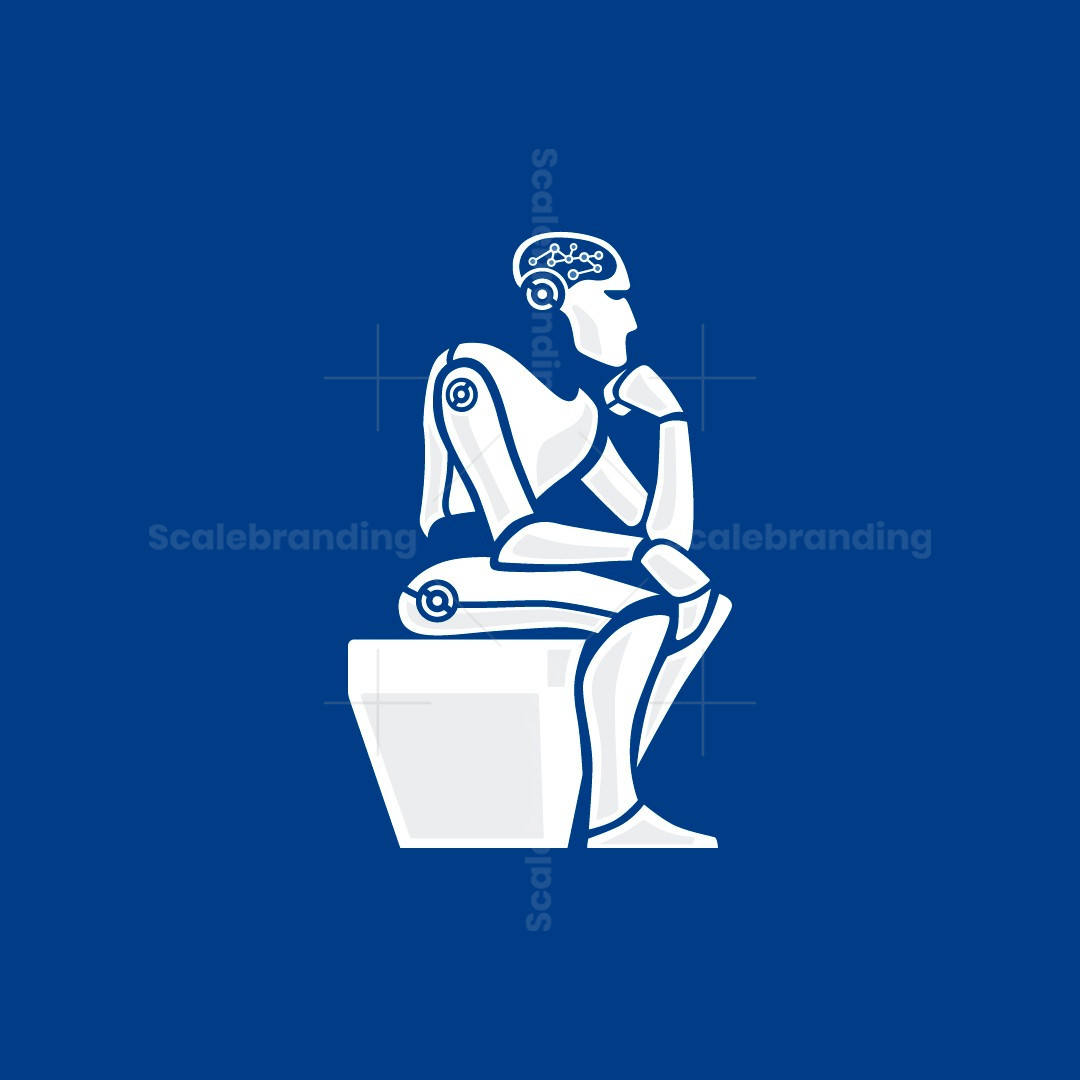 Robot Mind Digital Brain Logo | Scalebranding