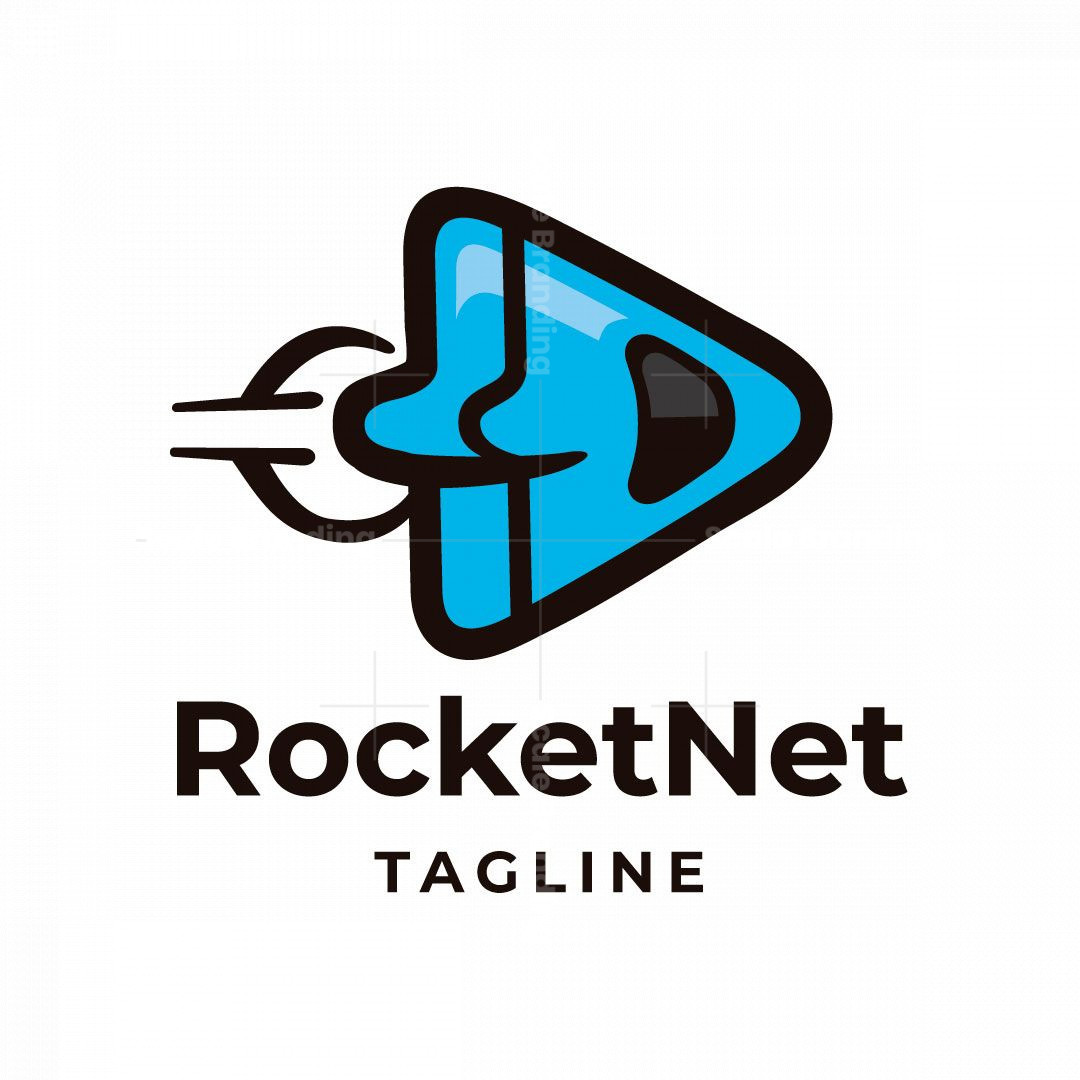 Rocket Net Media Technology Logo | Scalebranding