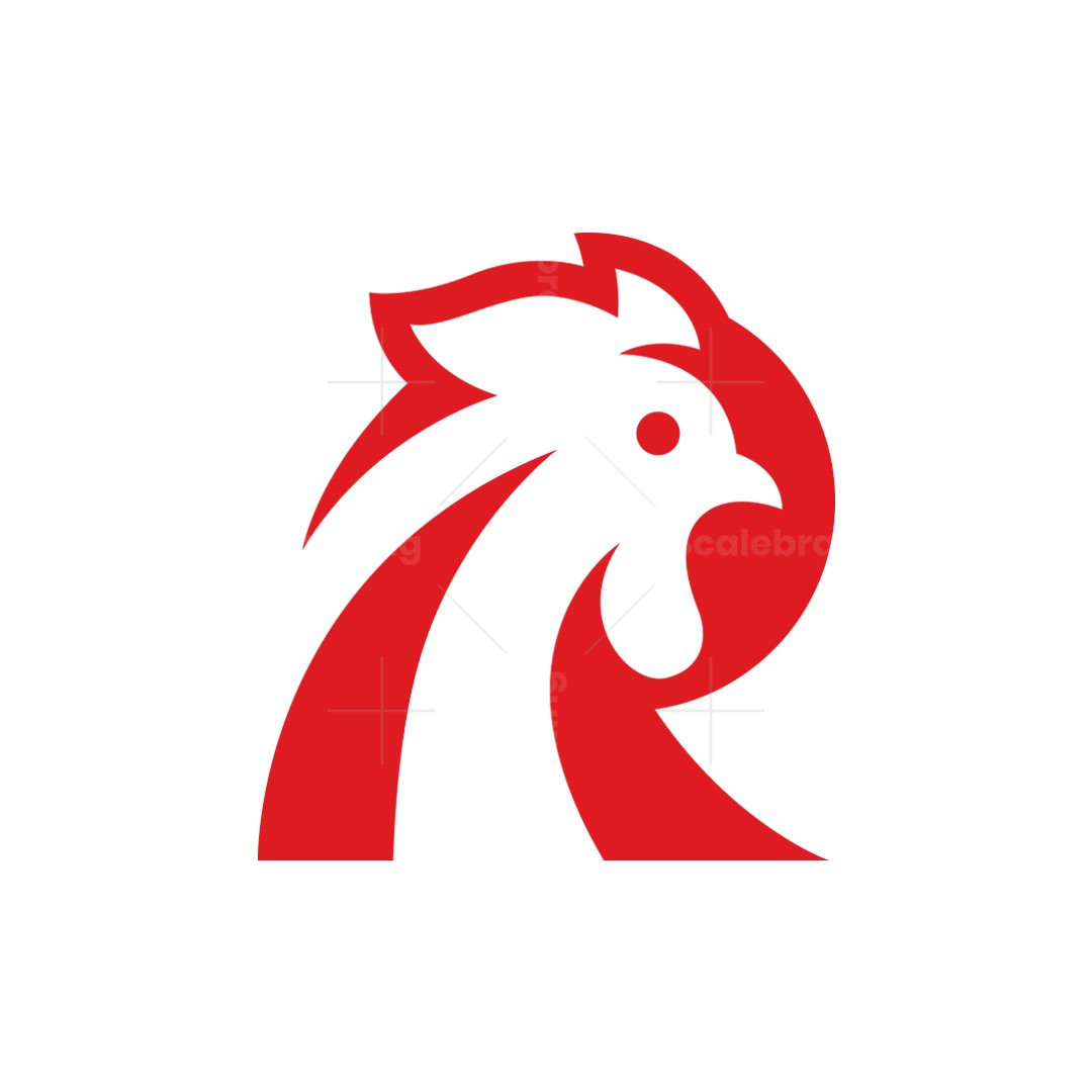 Rooster Logo Head Logo + Letter R logo | Scalebranding