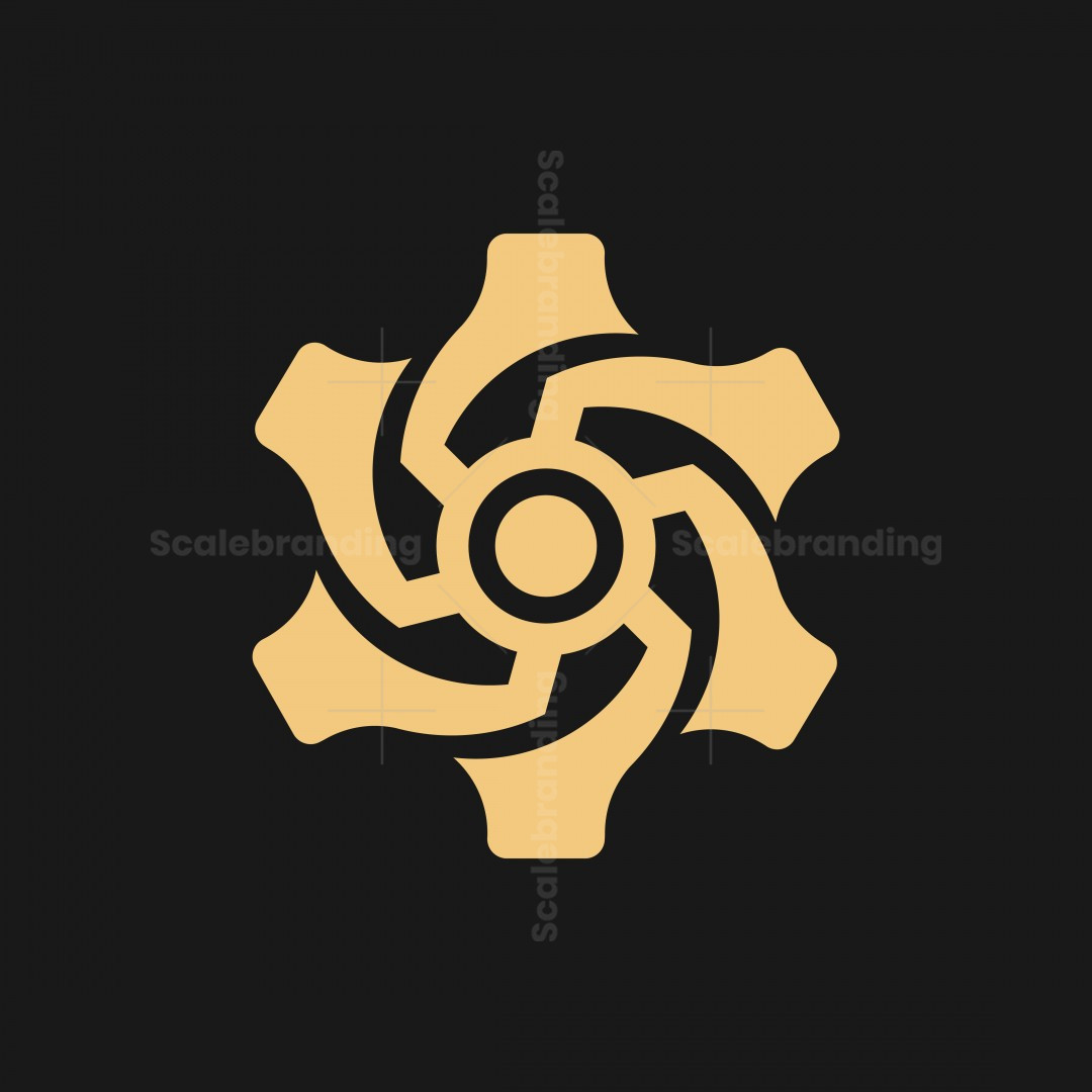 Rotating Gear Logo | Scalebranding