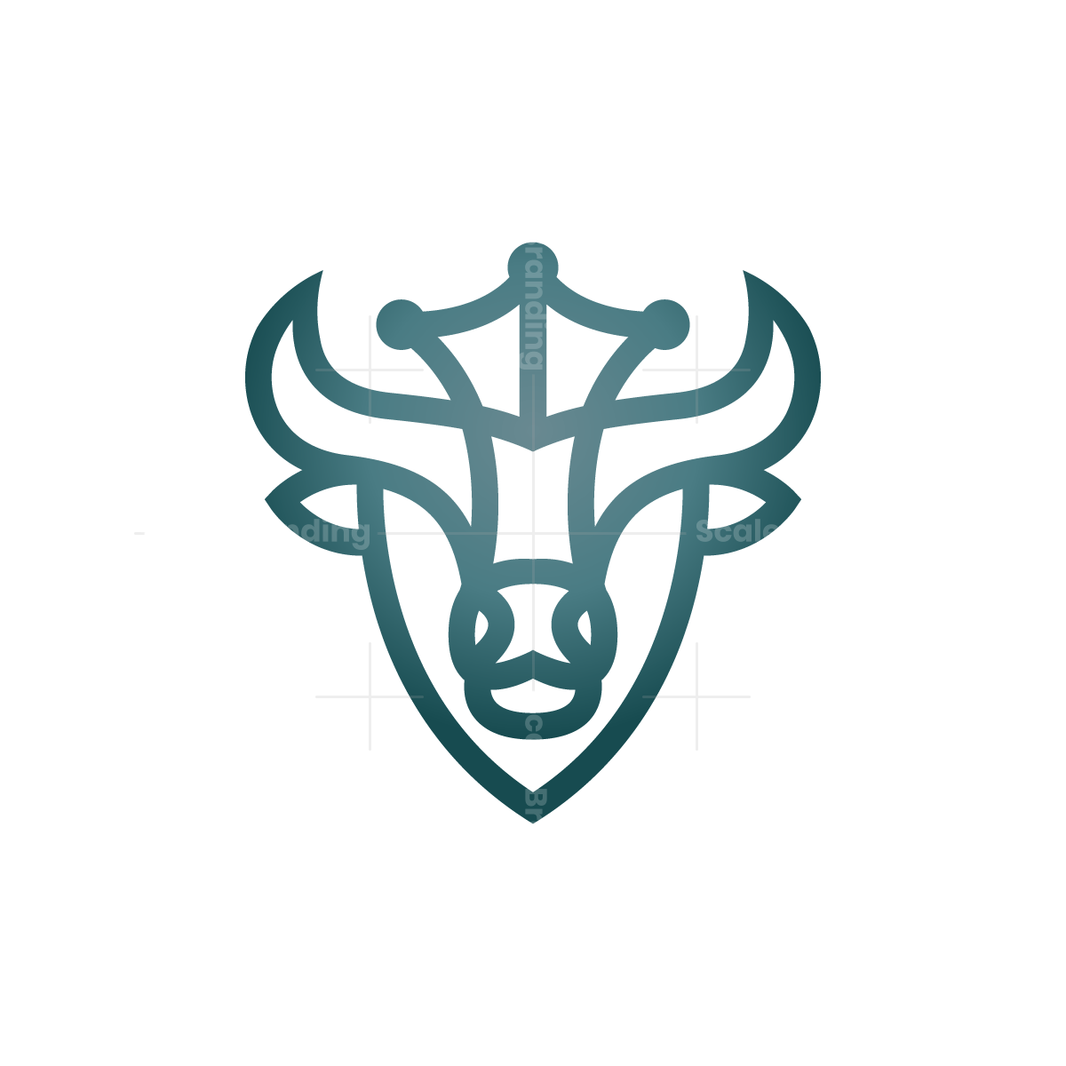 Royal Bison Logo Crown Buffalo Logo | Scalebranding