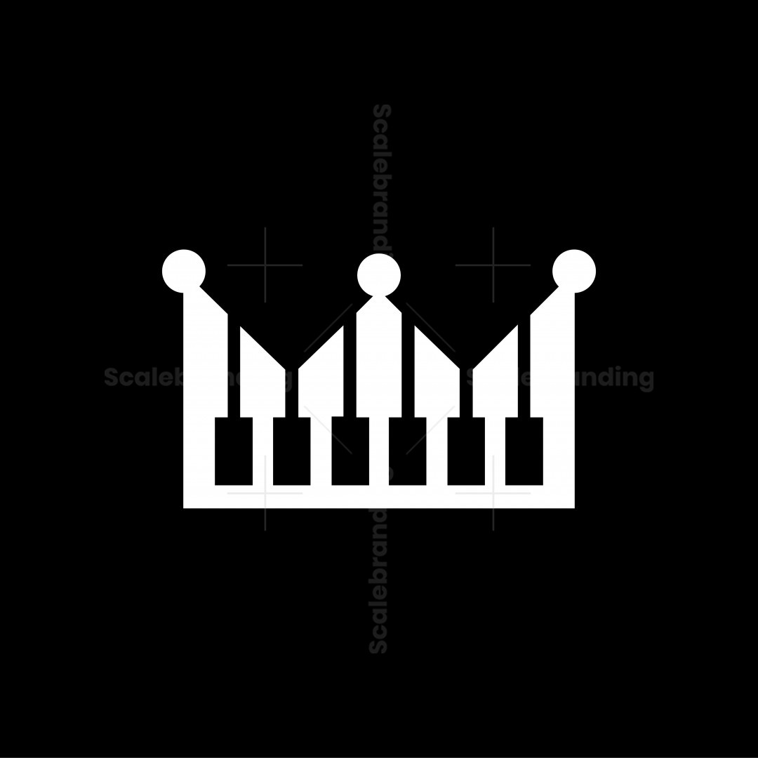 Royal Piano Music Crown Logo | Scalebranding