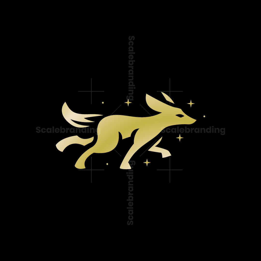 Running Fennec Fox Logo | Scalebranding