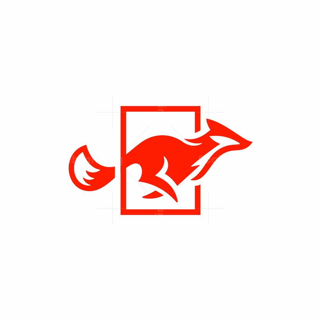 Running Fox In The Frame logo | Scalebranding