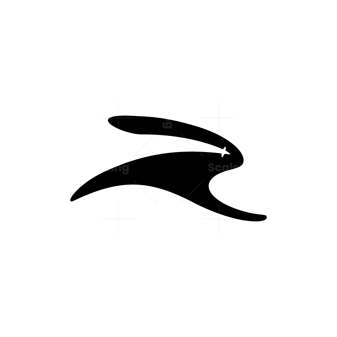 High Speed Running Rabbit R Logo | Scalebranding
