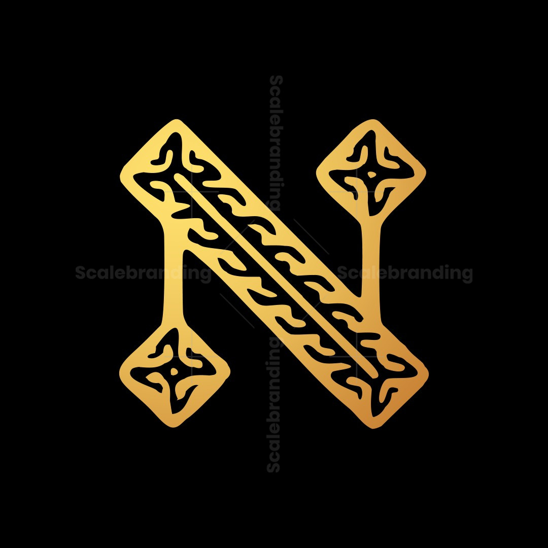 Rustic Antique N Logo | Scalebranding