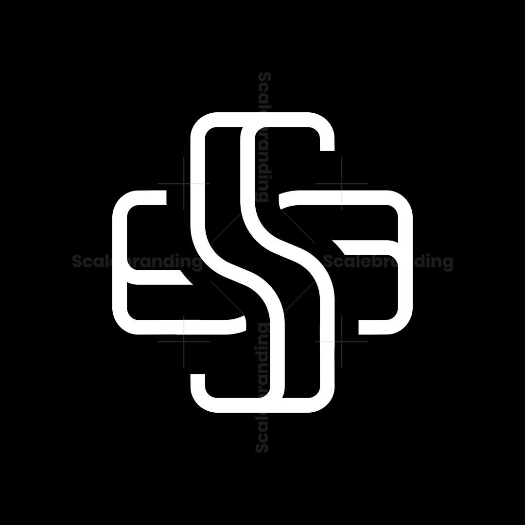 S Letter Cross Logo | Scalebranding