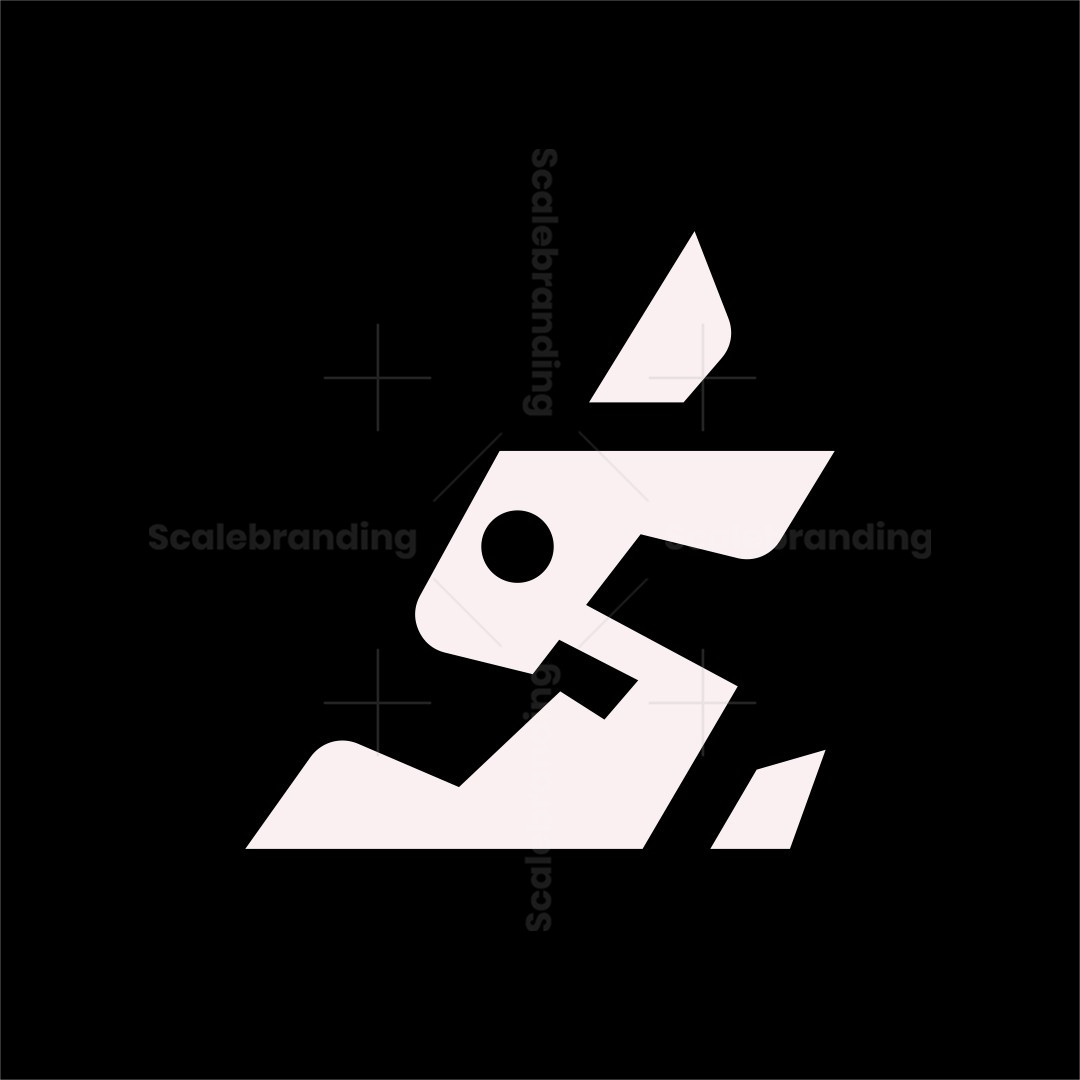 S Letter Modern Rabbit Logo | Scalebranding