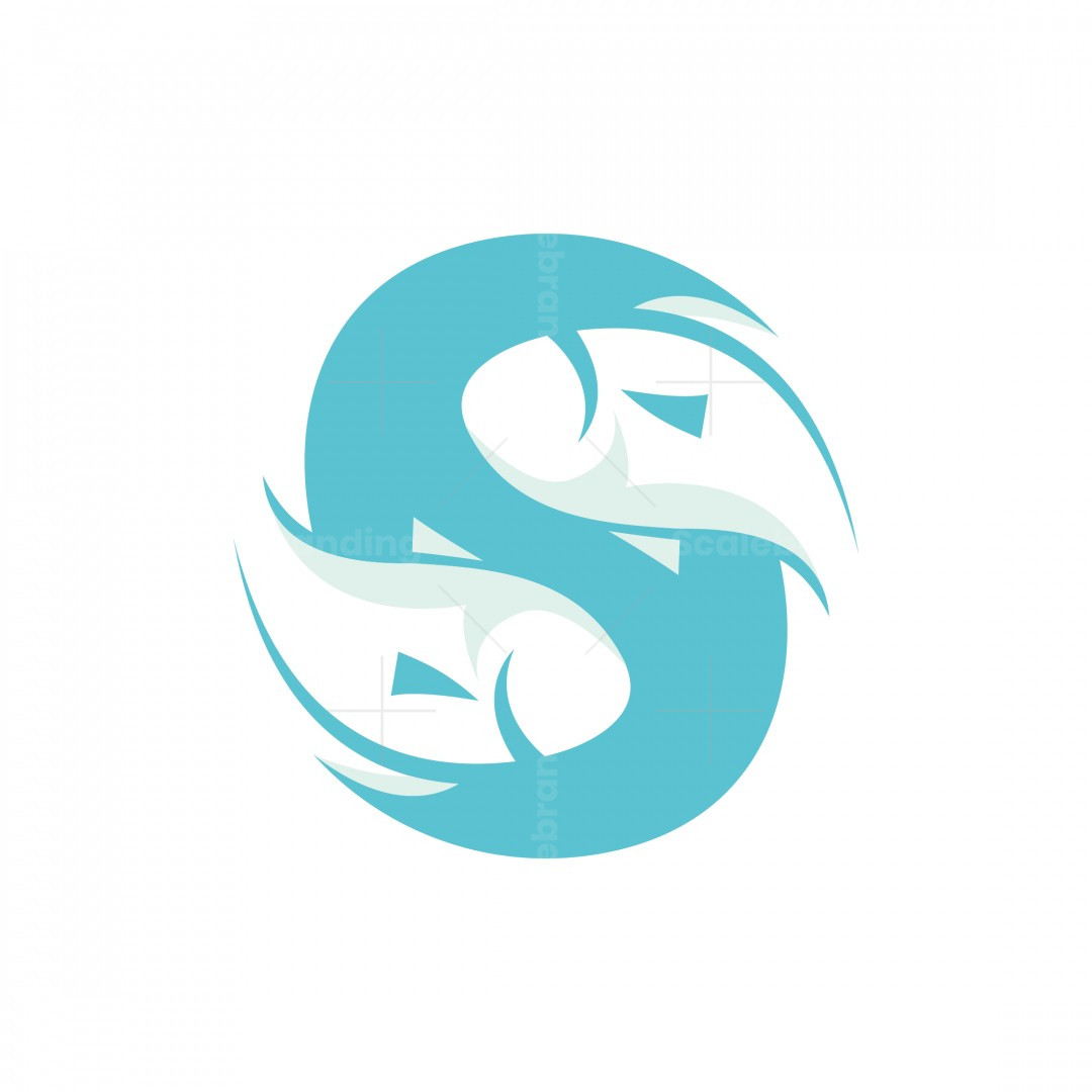 S Letter of Fish logo | Scalebranding