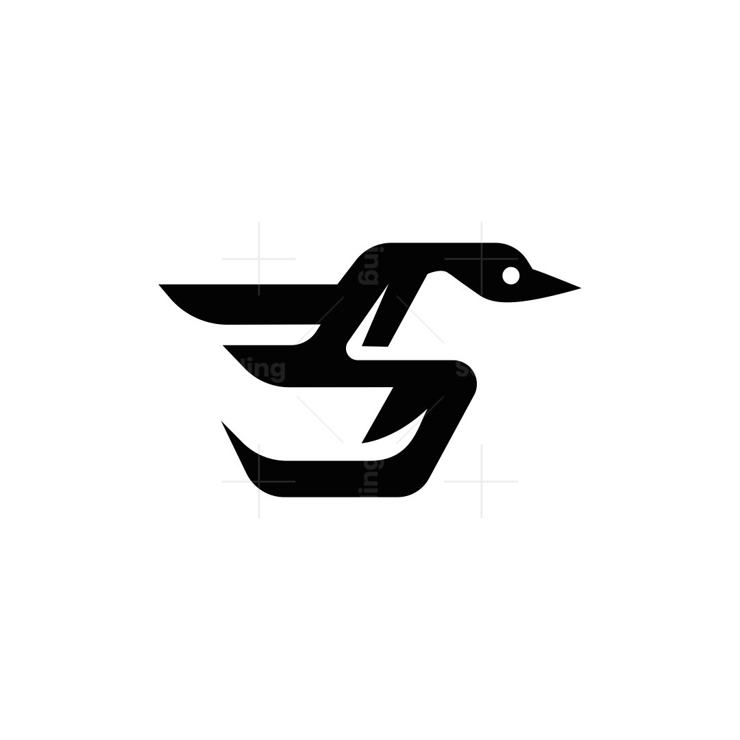 S Letter Swan Logo | Scalebranding