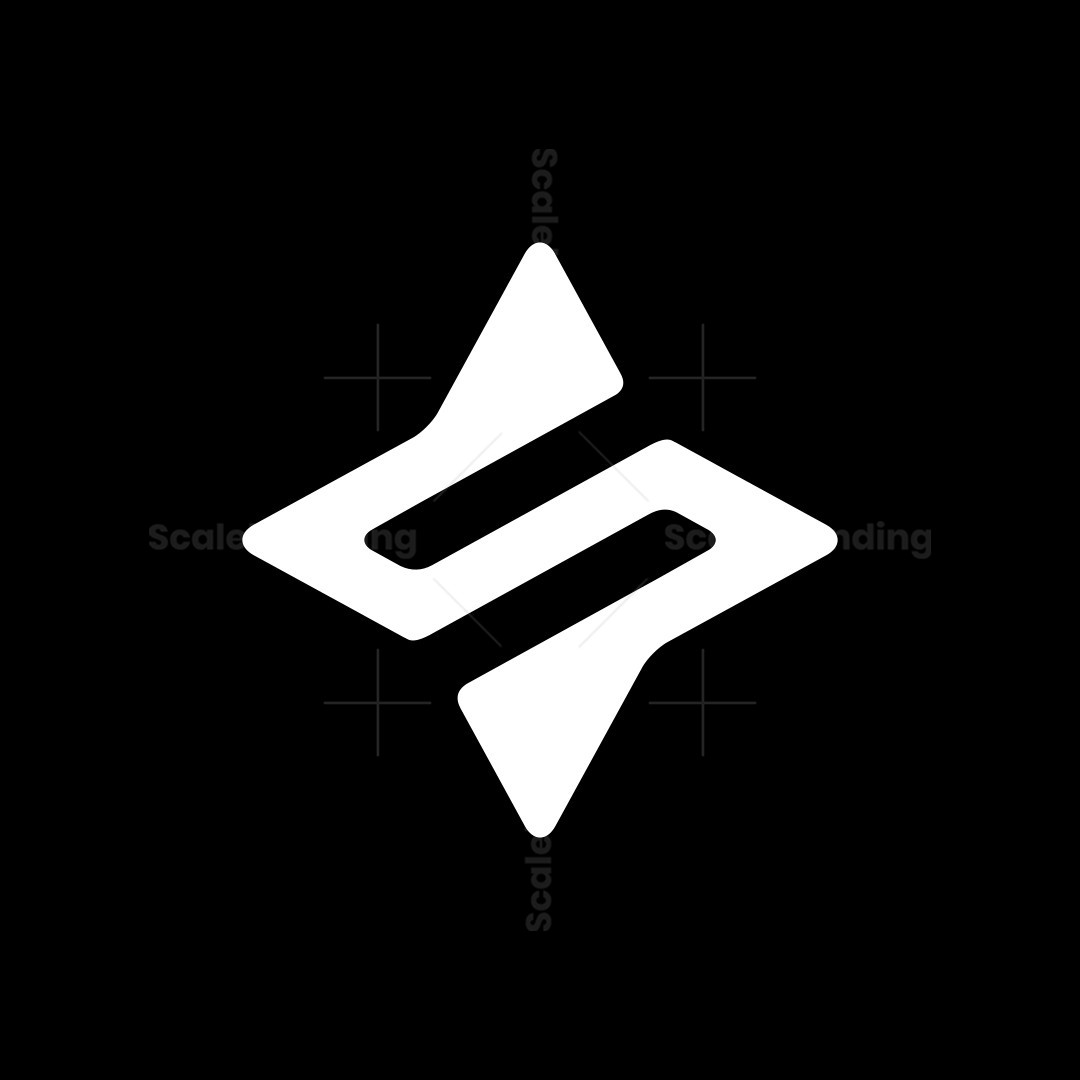 letter S geometric star Logo | Scalebranding