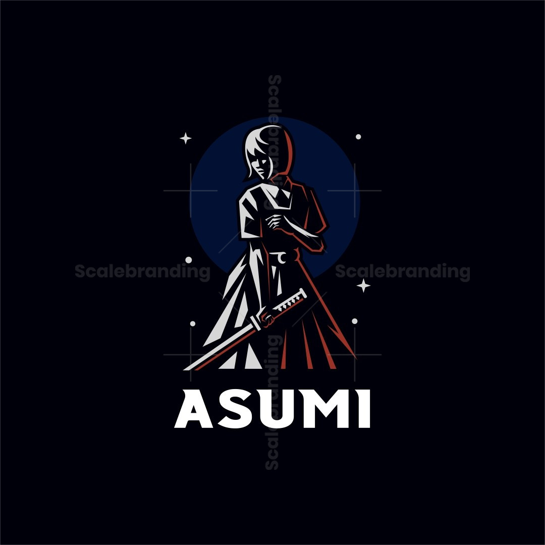 Samurai School Girl Logo | Scalebranding