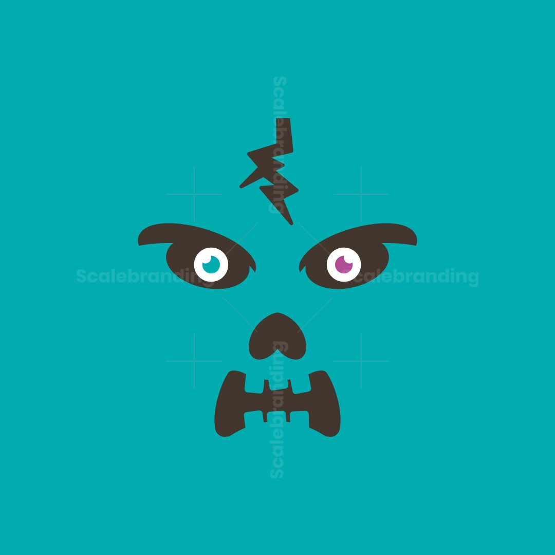 Scary Skull Face Logo | Scalebranding
