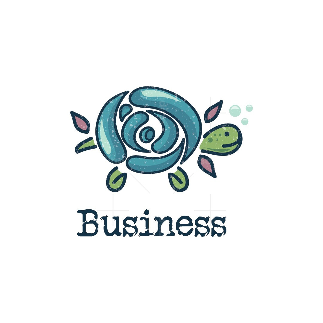 Sea Flora Turtle Logo | Scalebranding