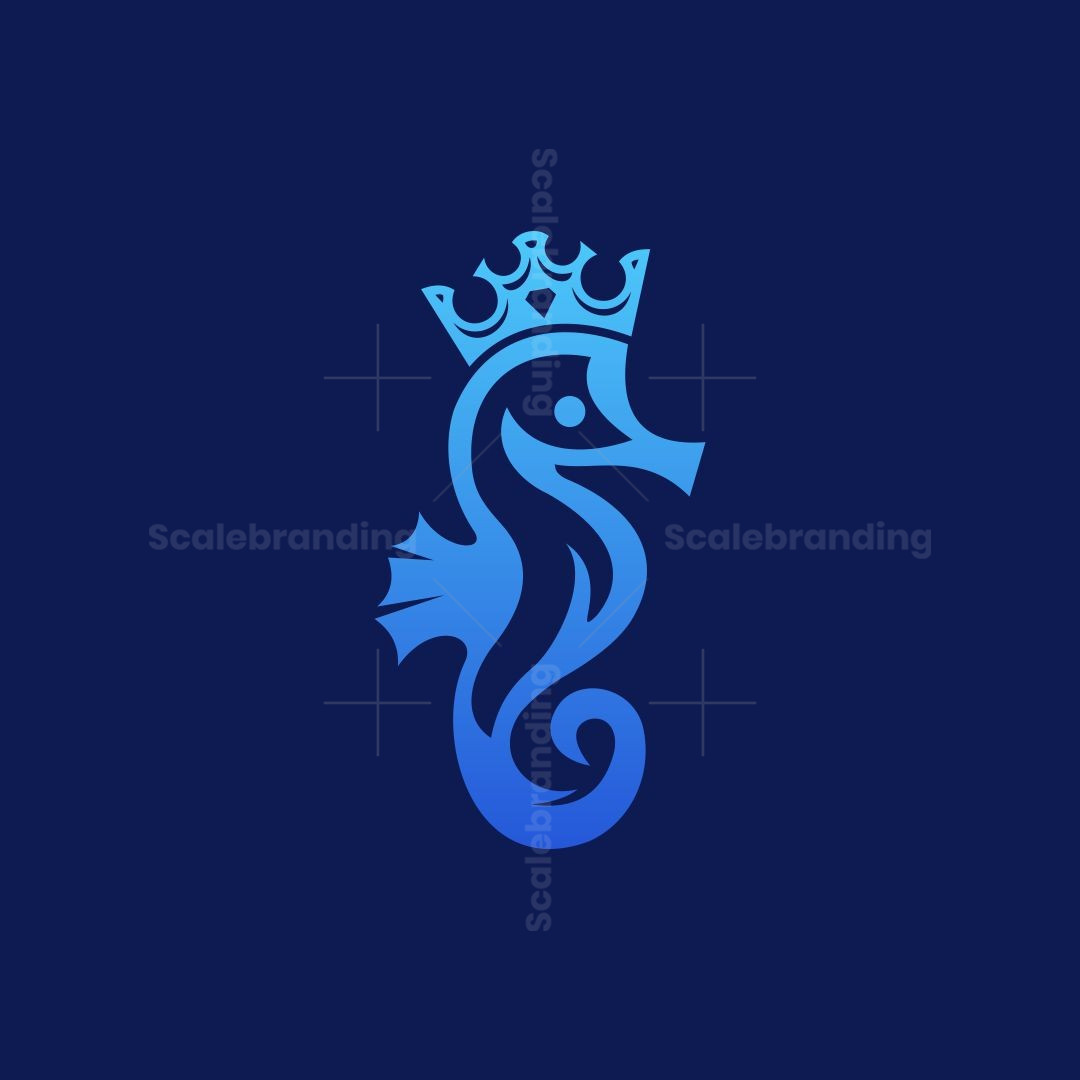 Seahorses King Logo | Scalebranding