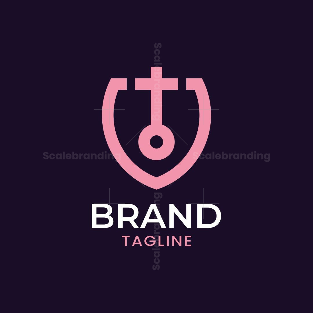 Shield and female logo symbol | Scalebranding