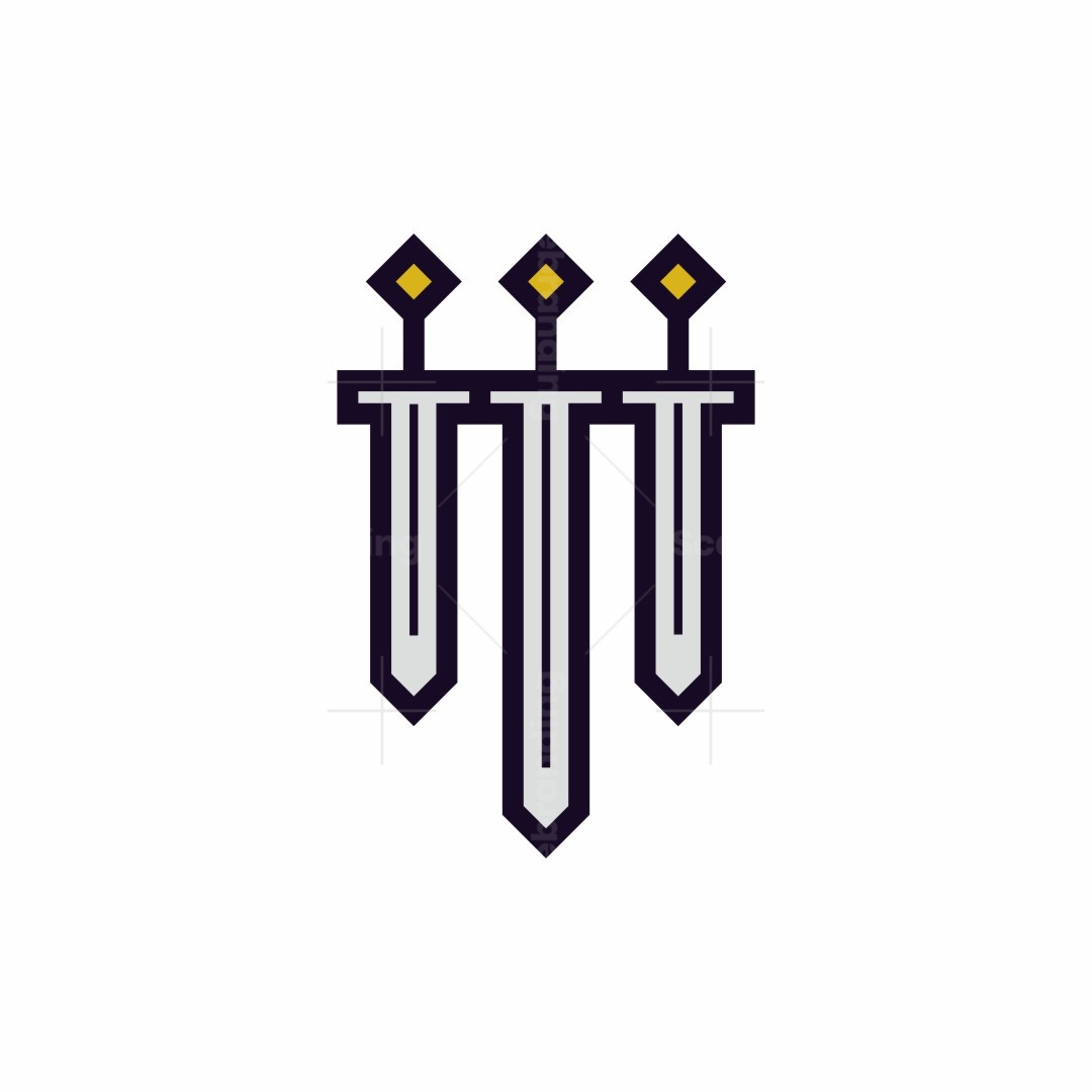Shield and three swords logo | Scalebranding