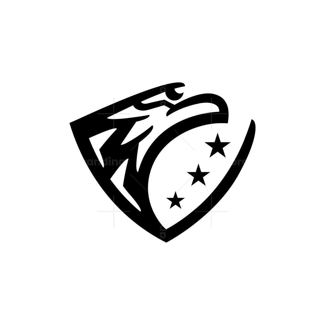 Blank Shield Logo Eagle