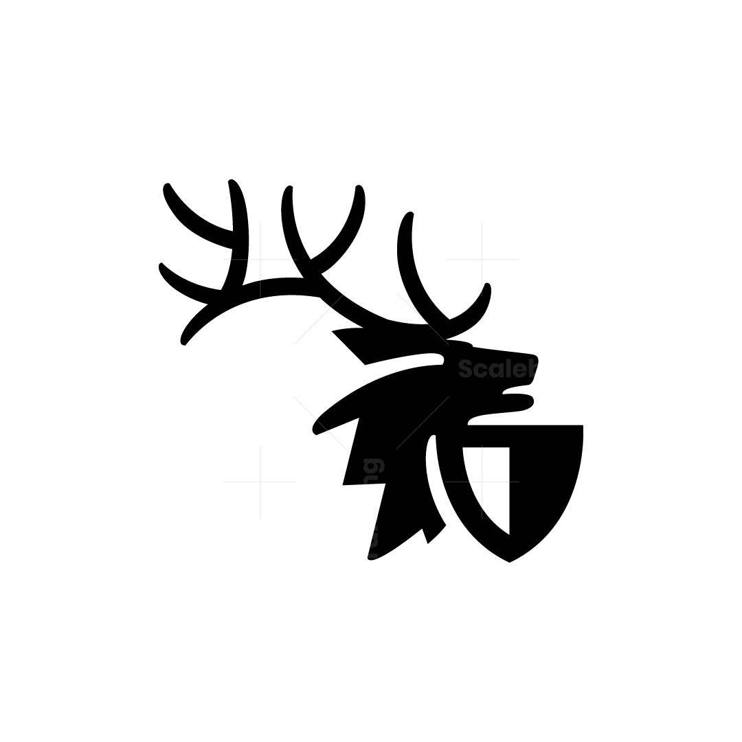 Shield Elk Logo Shield Bull Elk Logo | Scalebranding