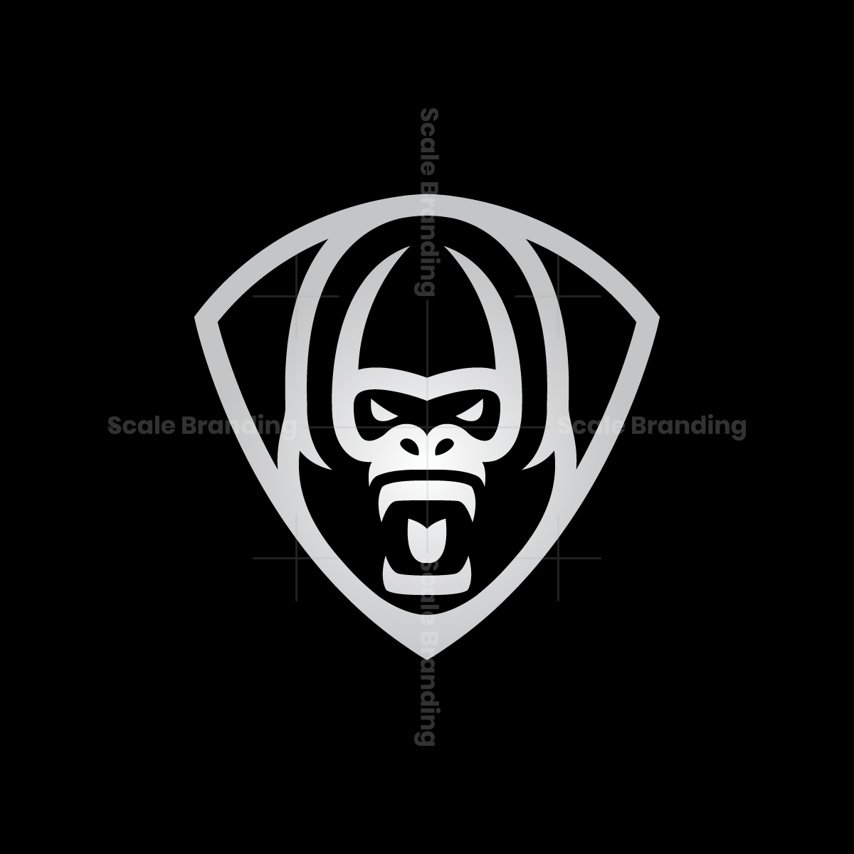 Shield Gorilla Logo Silverback Gorilla Logo | Scalebranding