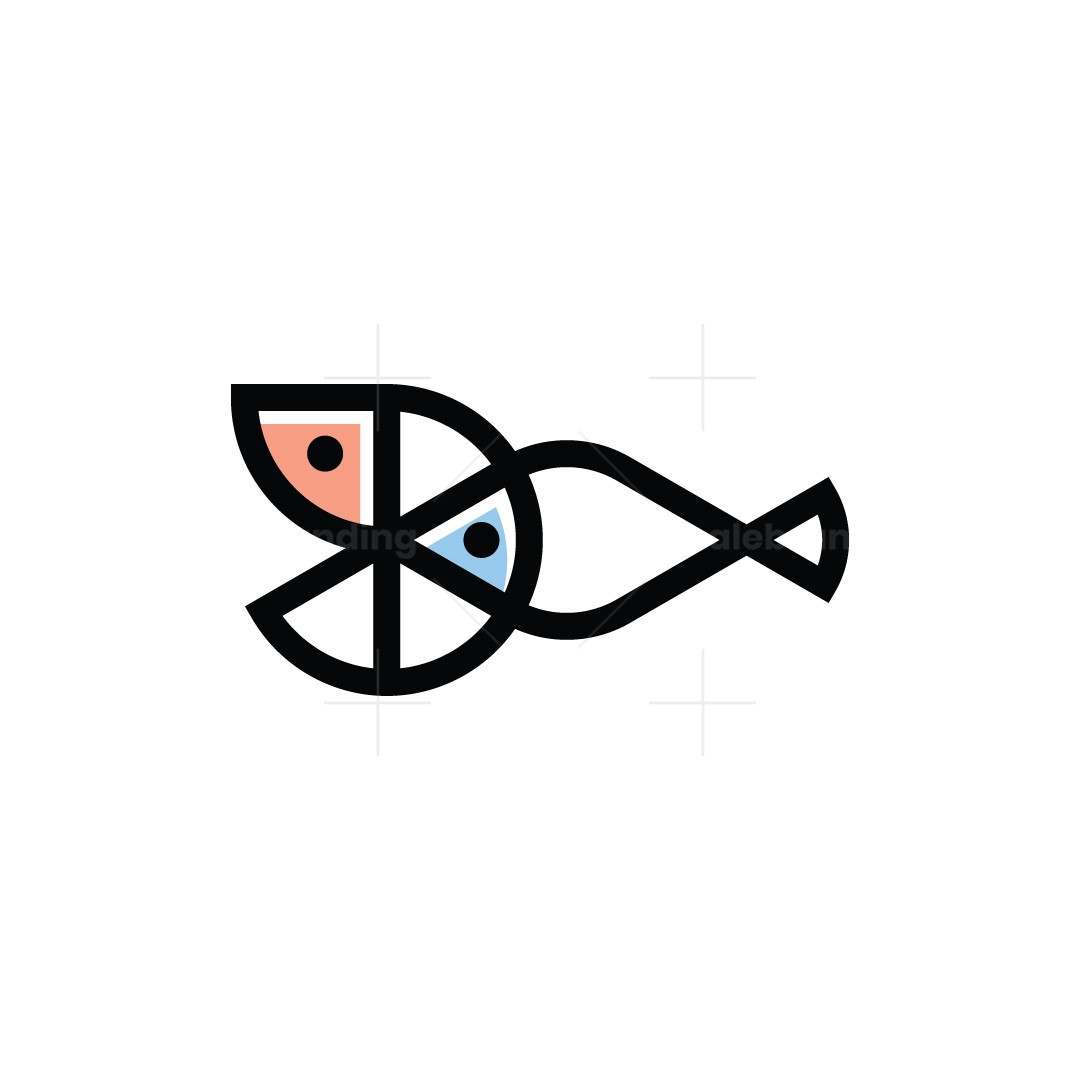 Shrimp and Fish Logo | Scalebranding
