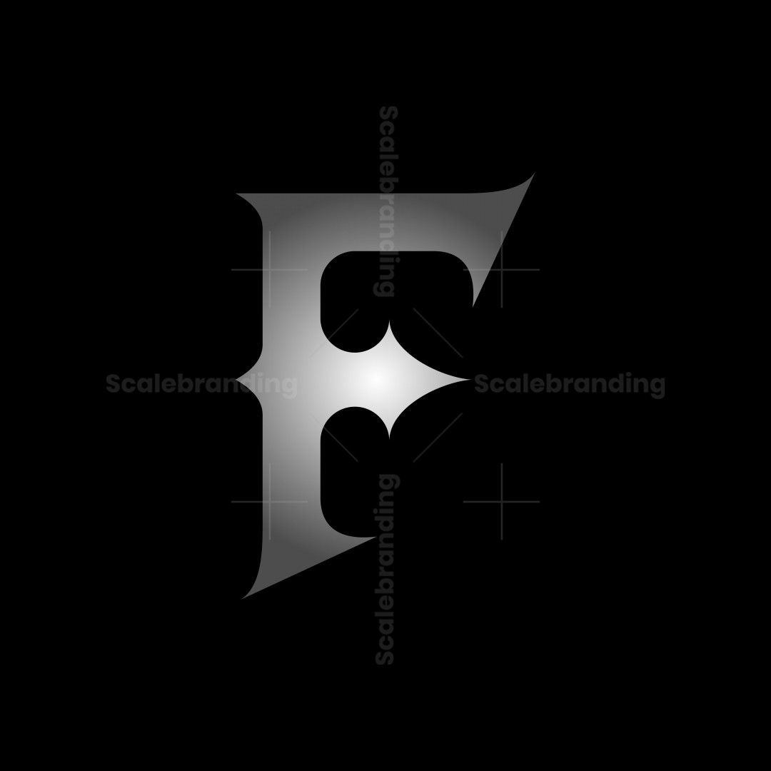Letter F Silver Luxury Logo | Scalebranding