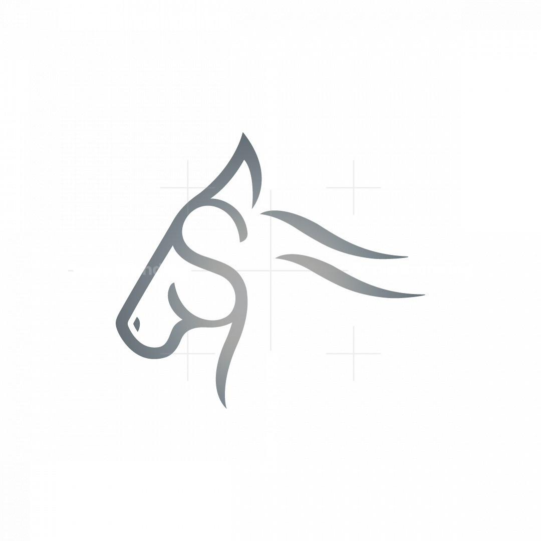 Black And Silver Horse Logo