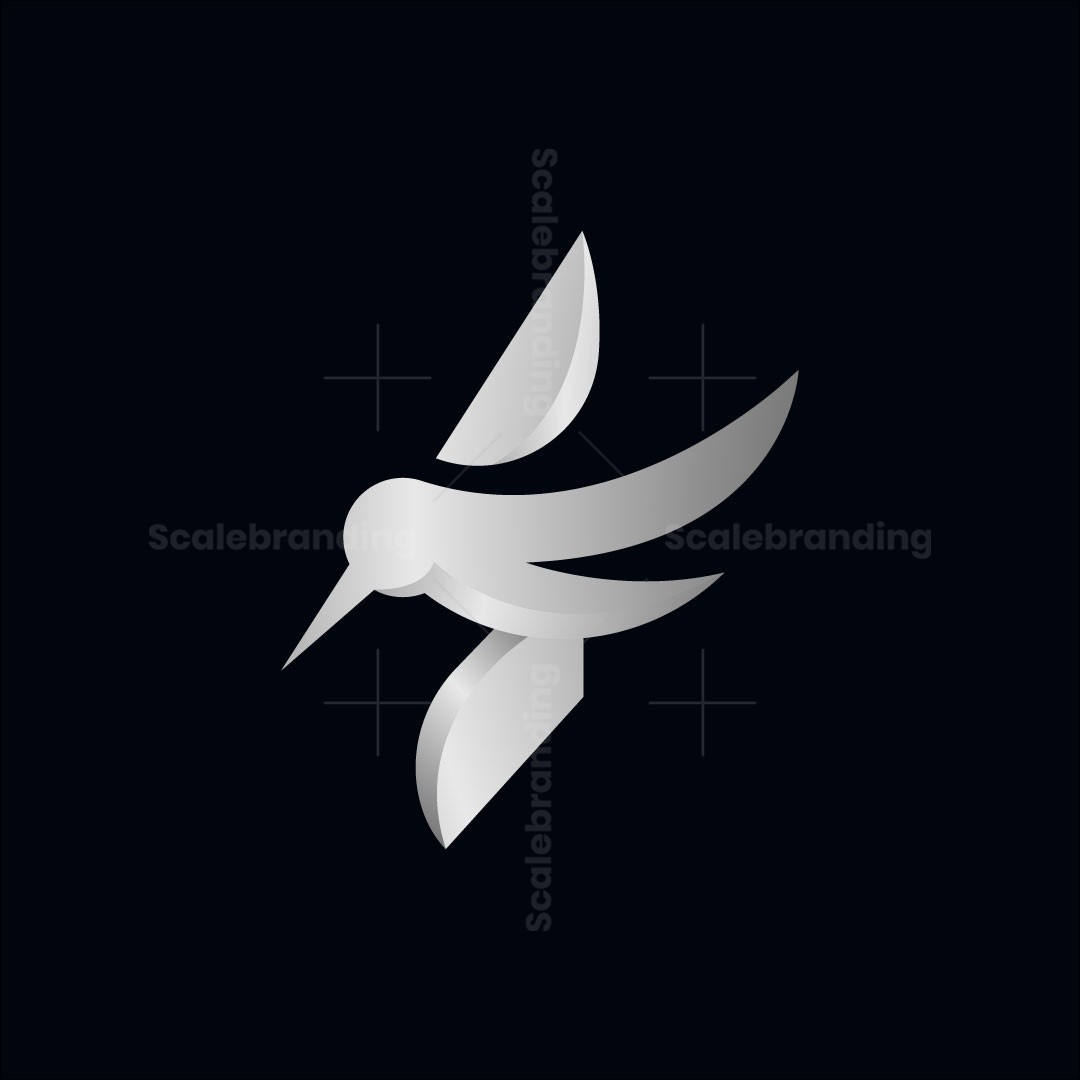 Silver Humming Bird Logo | Scalebranding
