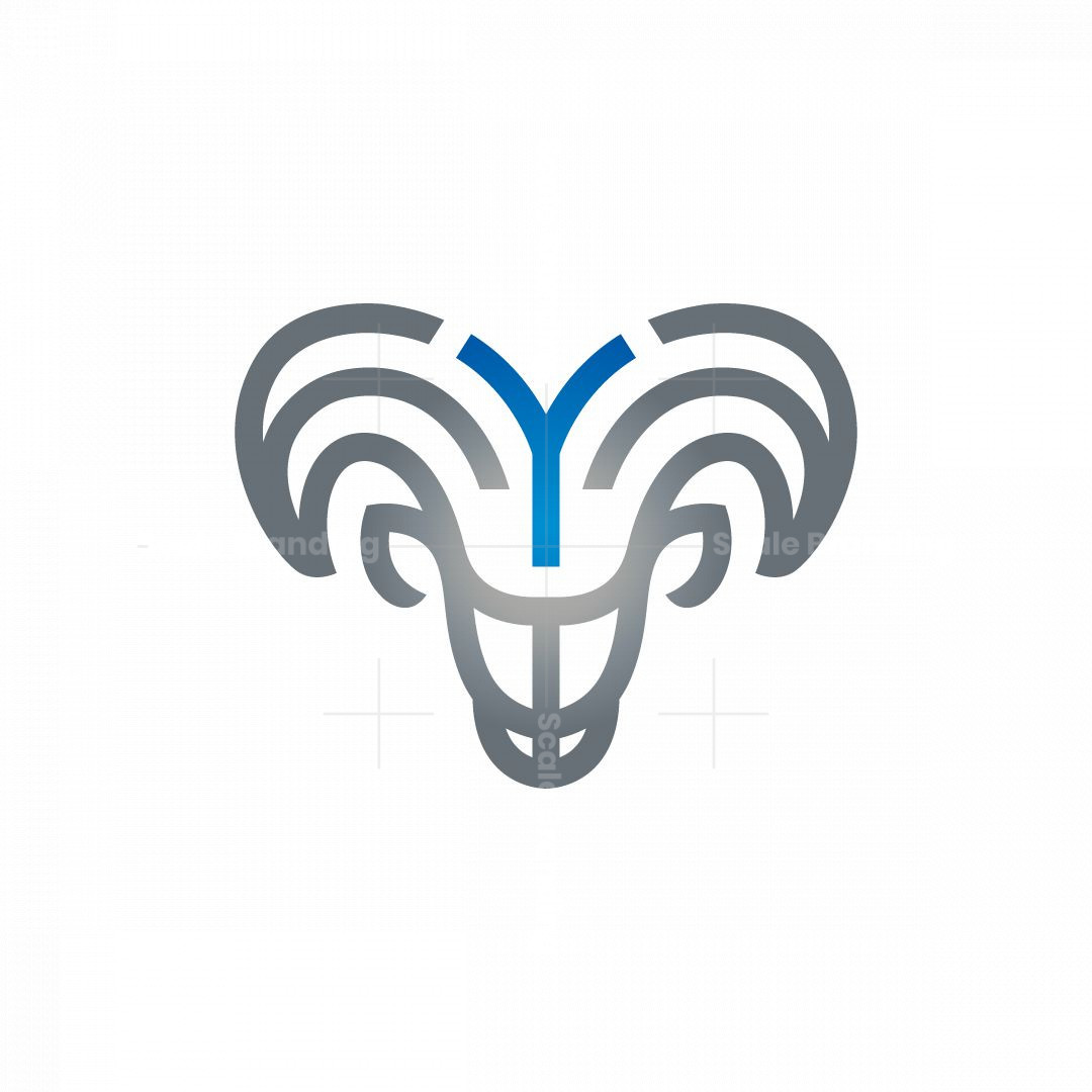 Silver Ram Head Logo | Scalebranding