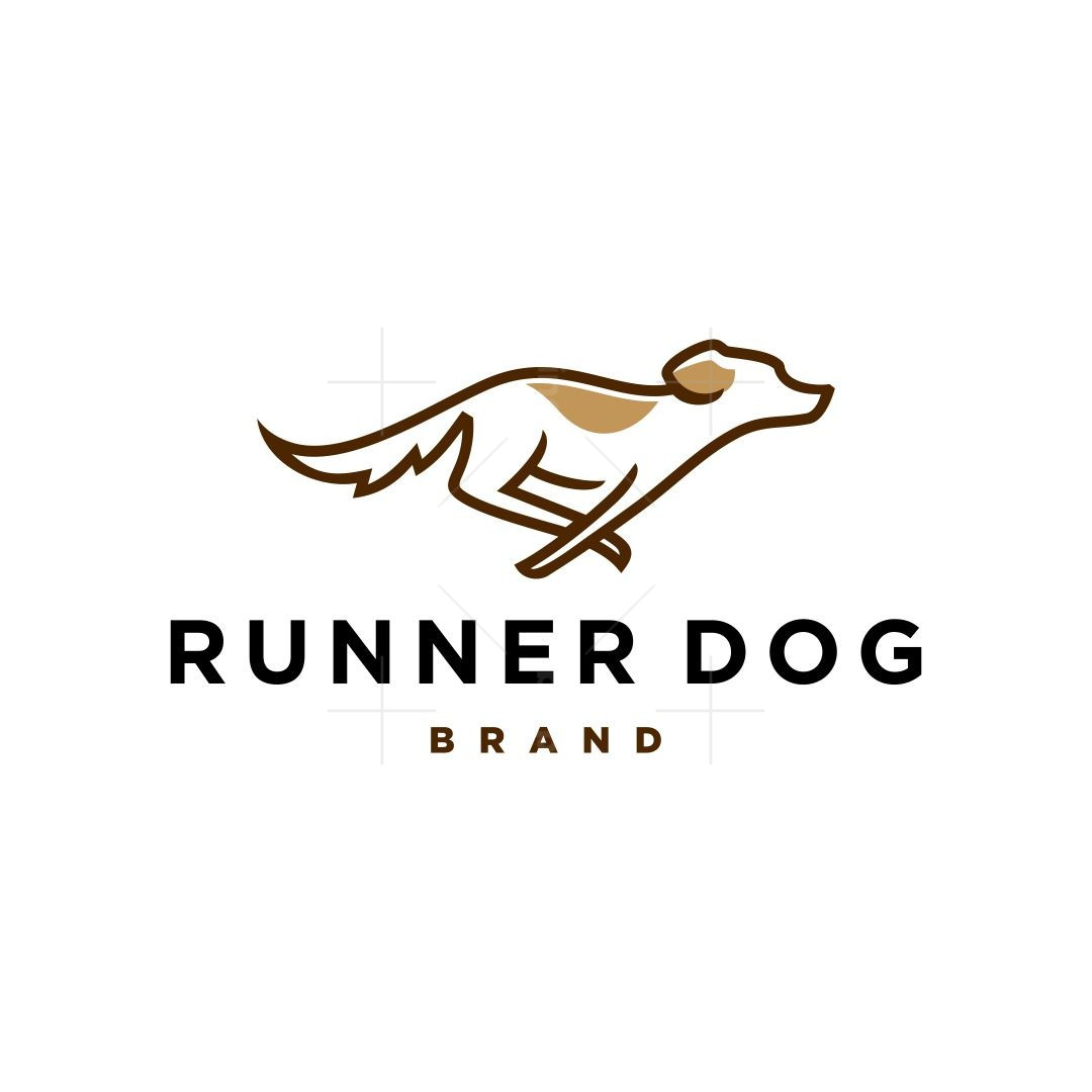 Dog Running Logo