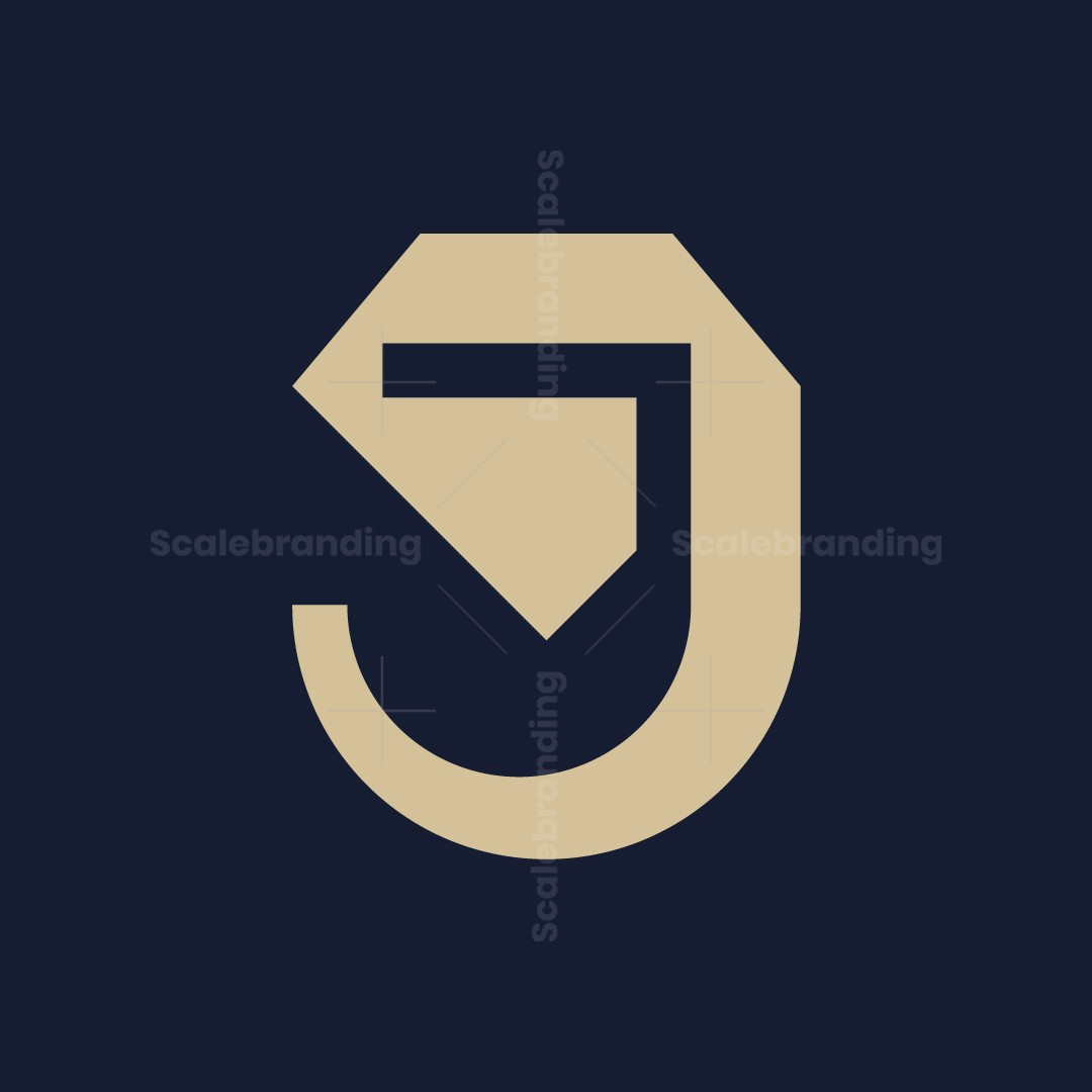 Simple Diamond Letter J Logo | Scalebranding