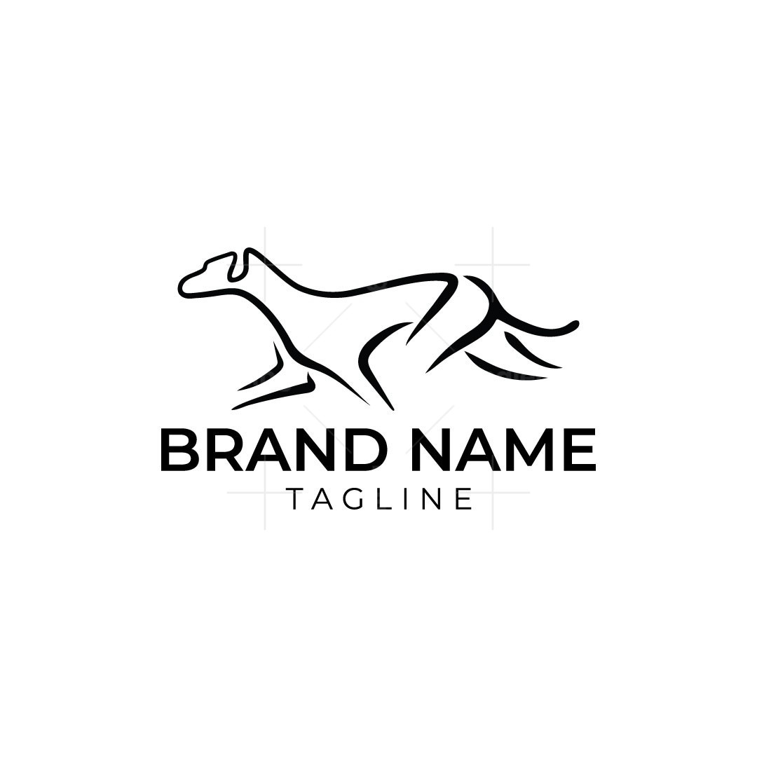 Dog Running Logo