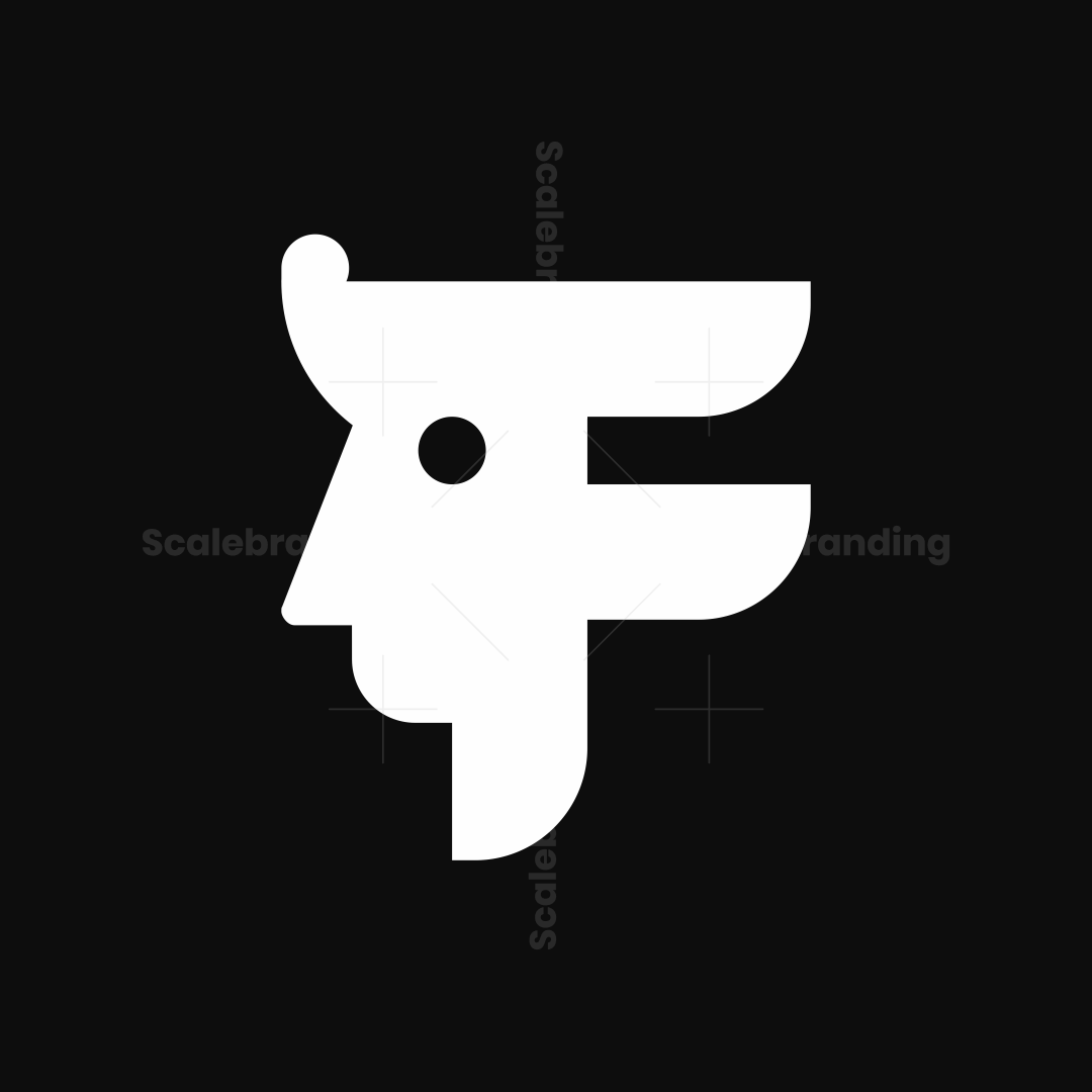 Face Letter F Simple Logo | Scalebranding