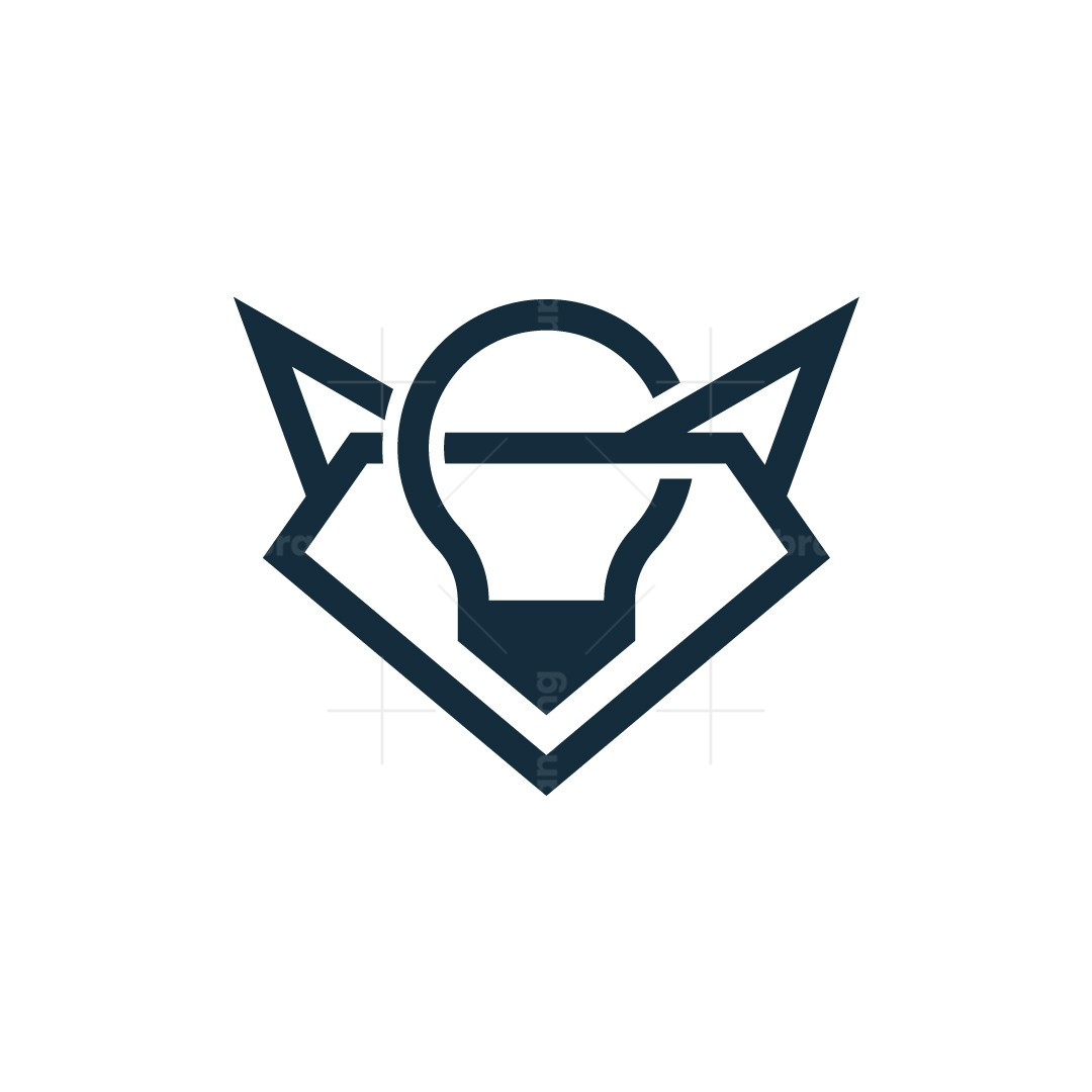 Simple Fox Light Bulb Logo | Scalebranding