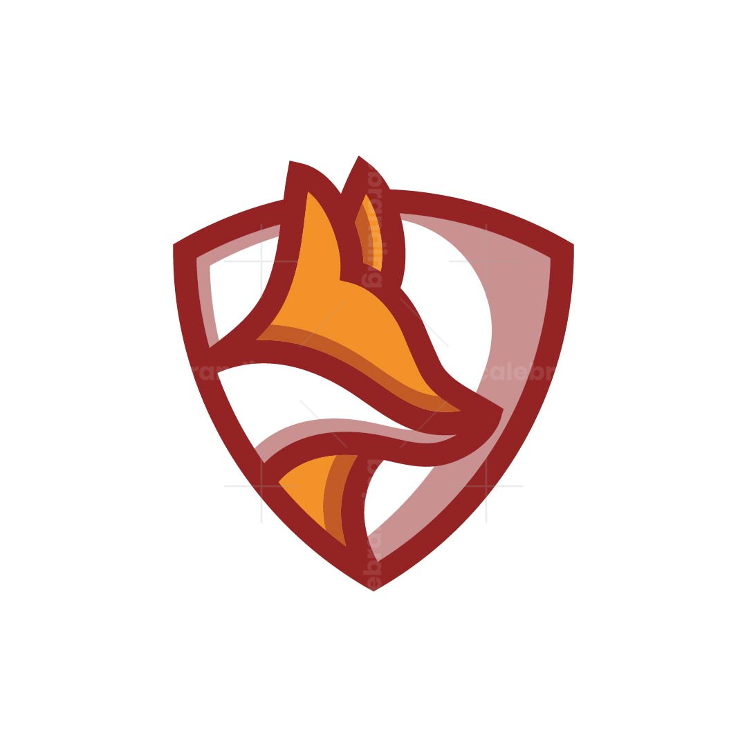 Simple Fox Shield Logo | Scalebranding