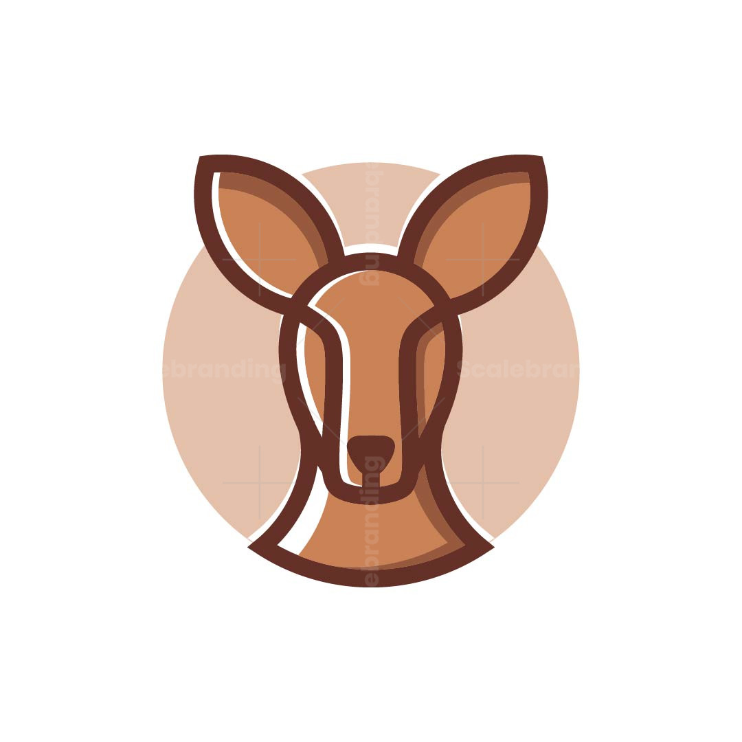 Simple Kangaroo Face Logo | Scalebranding