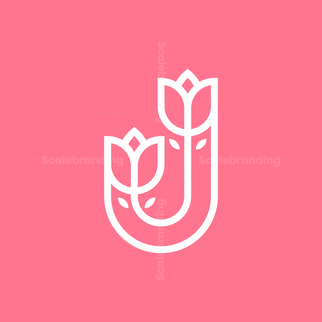 Simple Letter J With Flower Logo | Scalebranding