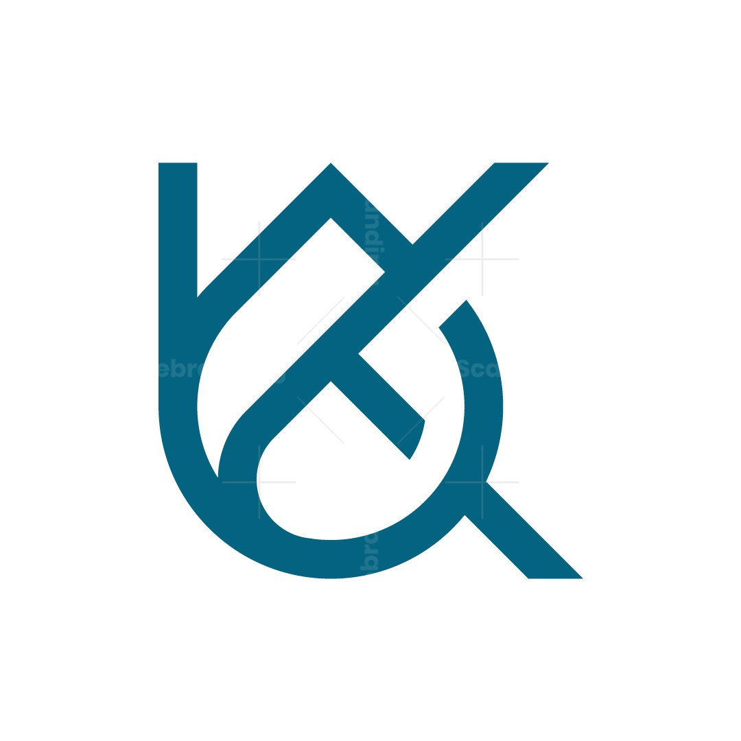 Simple Letter K Water Drop Logo | Scalebranding