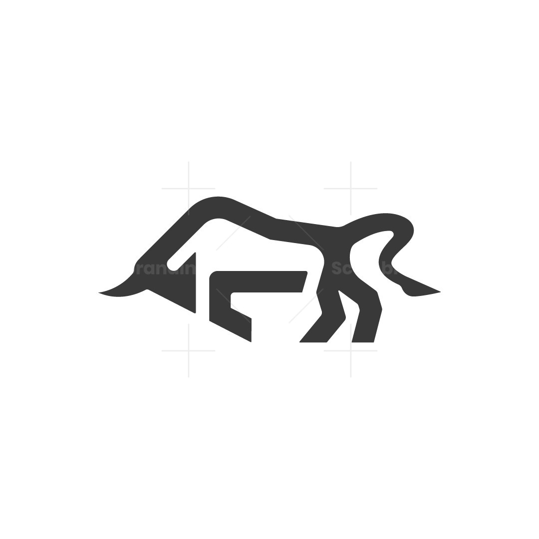 Simple line Bull Logo | Scalebranding